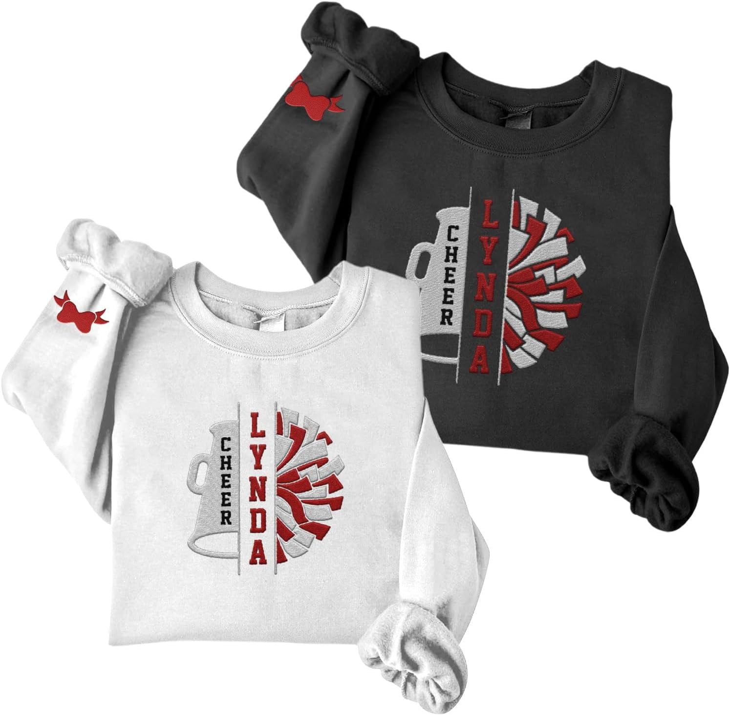 Personalized Embroidered Cheer Mom Sweatshirt Custom Proud Cheerleader ...