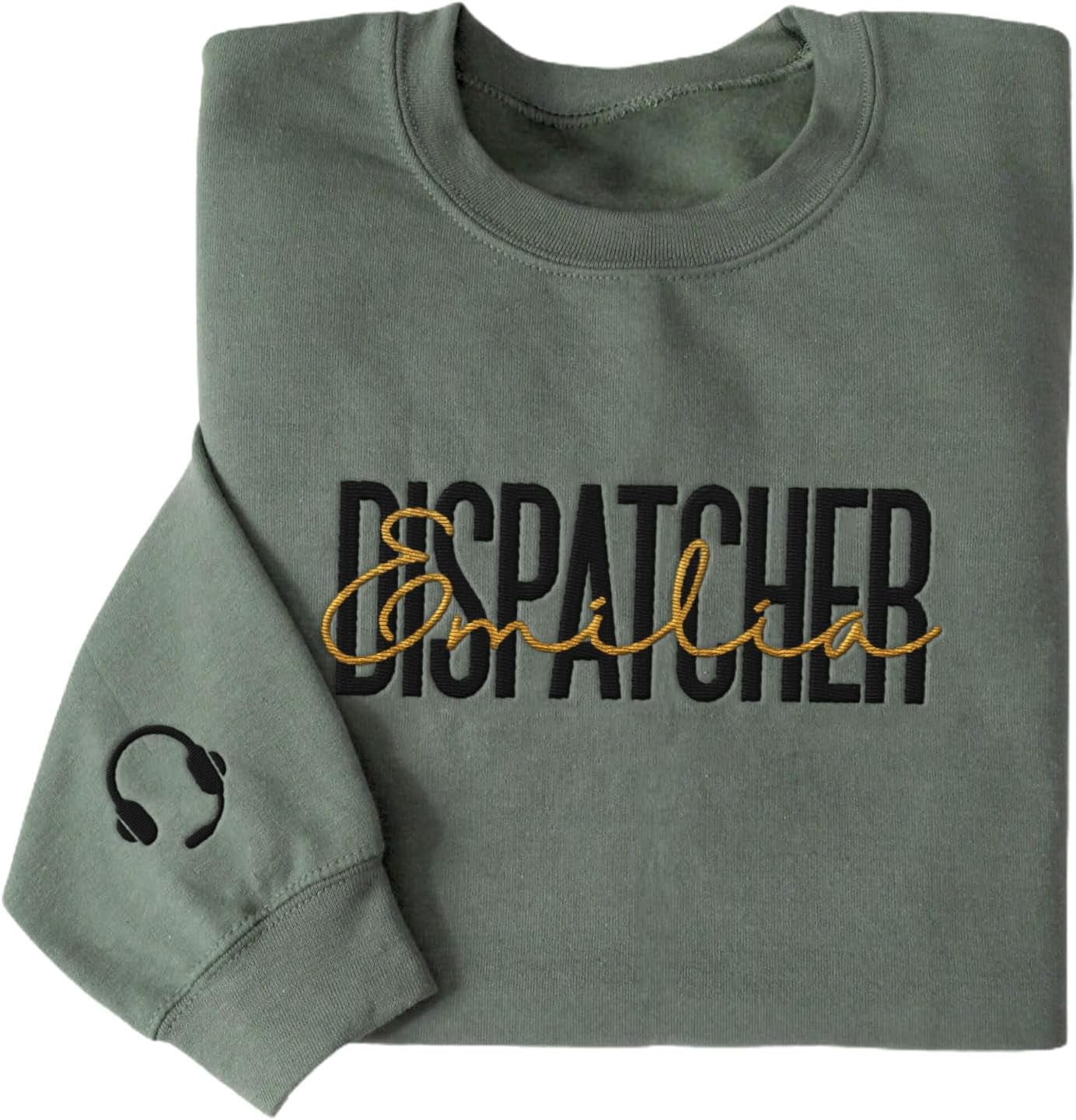 Personalized Embroidered Dispatcher 911 Sweatshirt, Pulse Dispatch ...