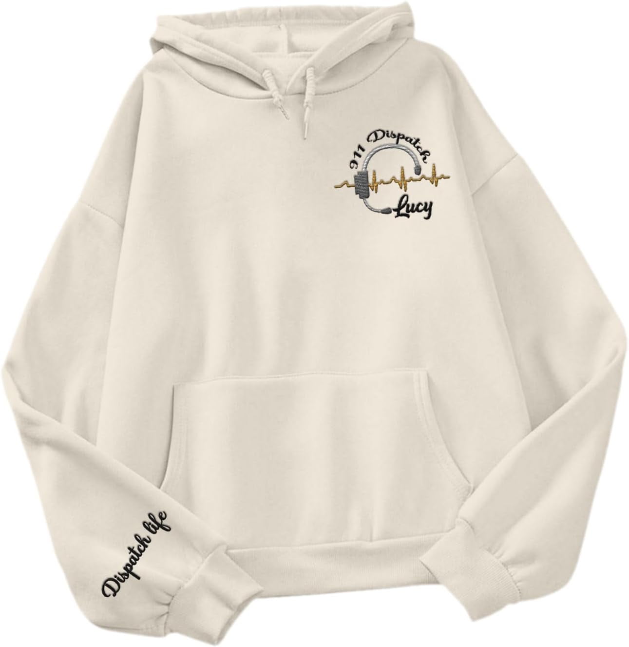 Personalized Embroidered Dispatcher 911 Sweatshirt, Pulse Dispatch ...