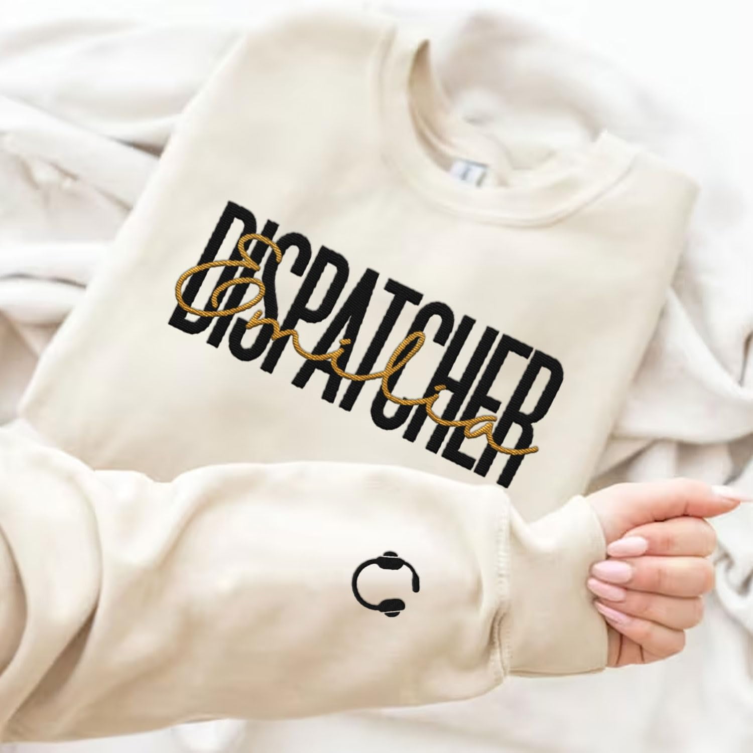 Personalized Embroidered Dispatcher 911 Sweatshirt, Pulse Dispatch ...