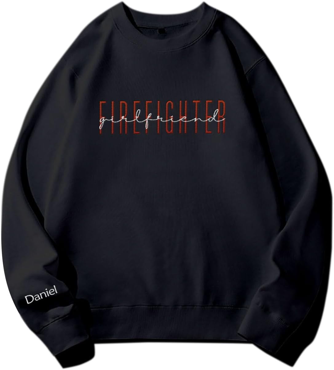 Personalized Embroidered Firefighter Sweatshirts, Fireman Department ...