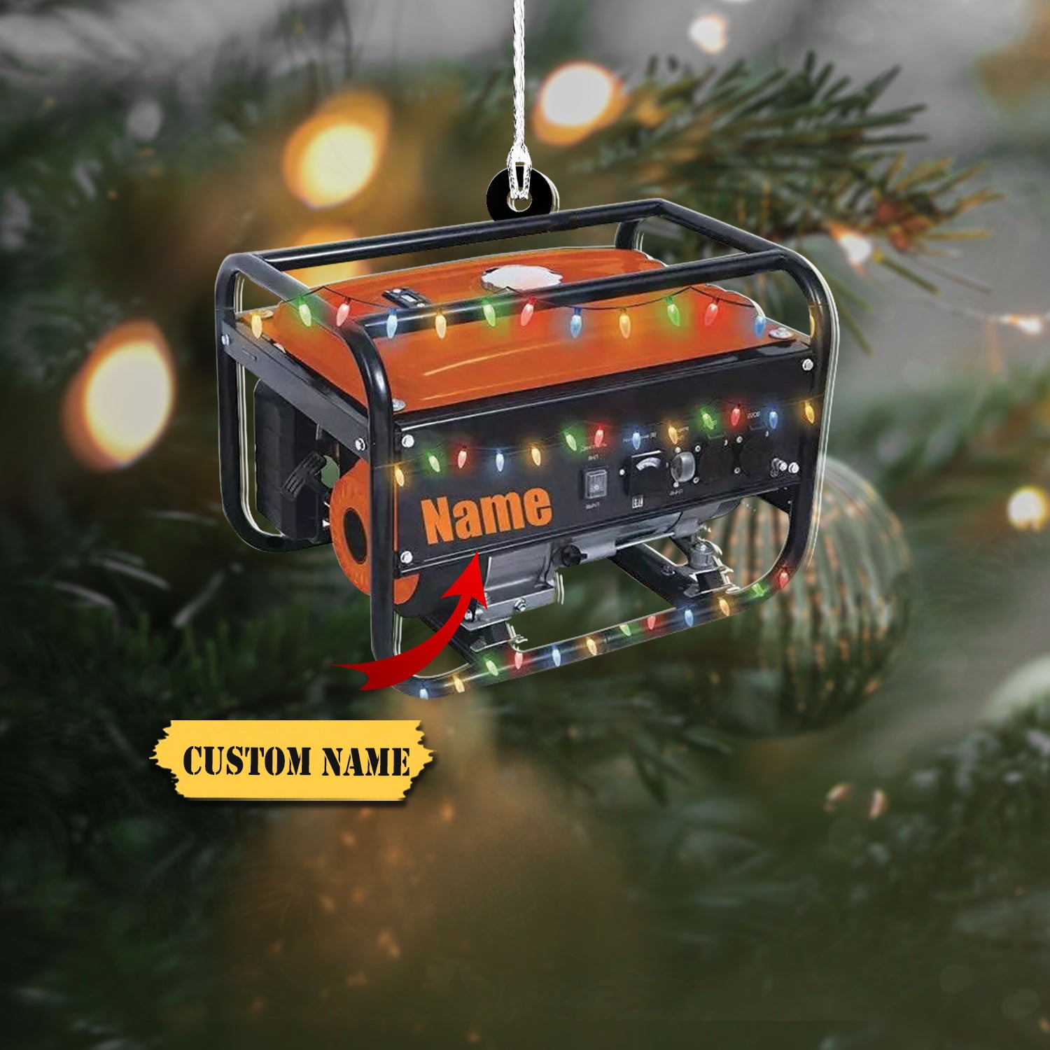 Personalized Engine-generator Electric Christmas Ornament Generator ...