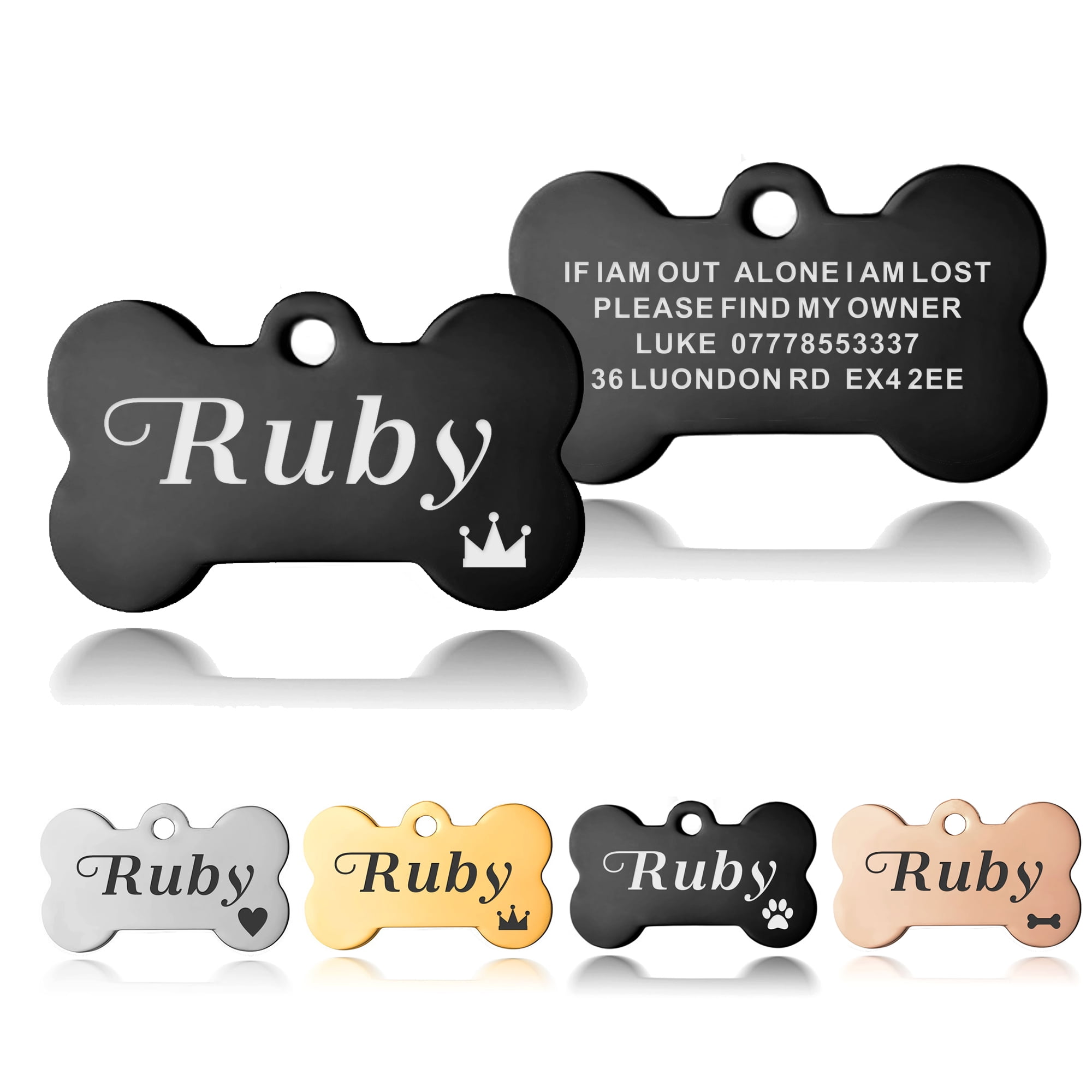 Personalized Engraved Dog Tags and Cat Tags, Custom Pet ID Tags, Dog ...