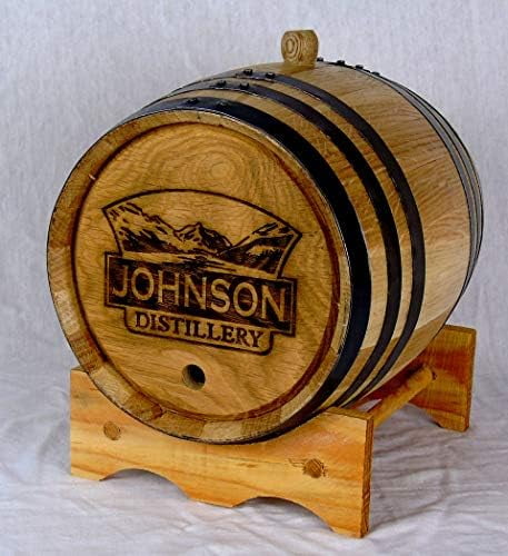 Personalized Engraved White American Oak Aging Barrels (10 Liter) - New ...