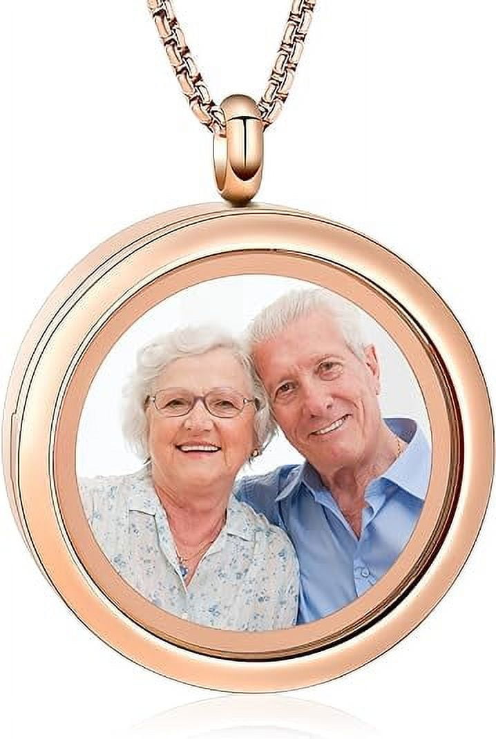 Personalized Engraving Circle Urn Necklaces for Ashes Clear Glass ...