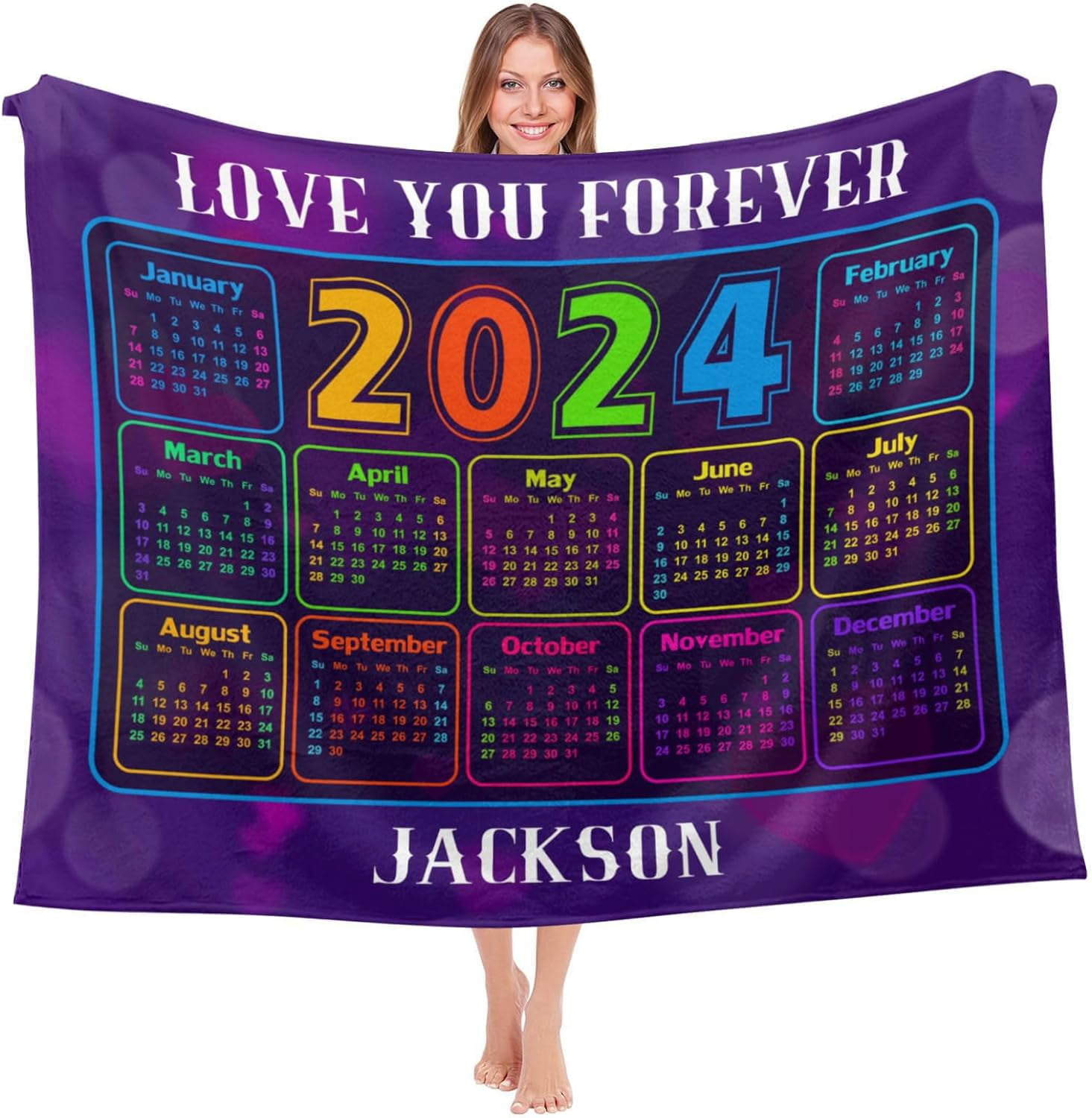 Personalized Family Blankets with Text Custom Blankets with Photos for ...
