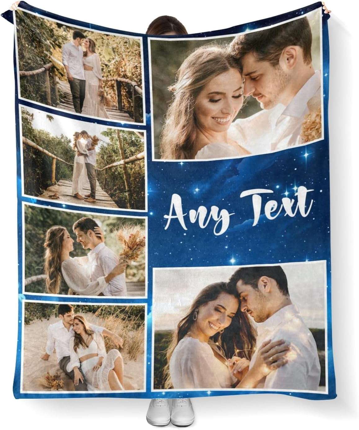 Personalized Family Blankets with Text Custom Blankets with Photos for ...