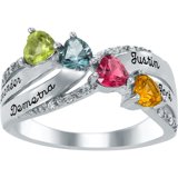 Personalized Family Jewelry Birthstone Women's Kindred available in Sterling Silver, Gold over ...