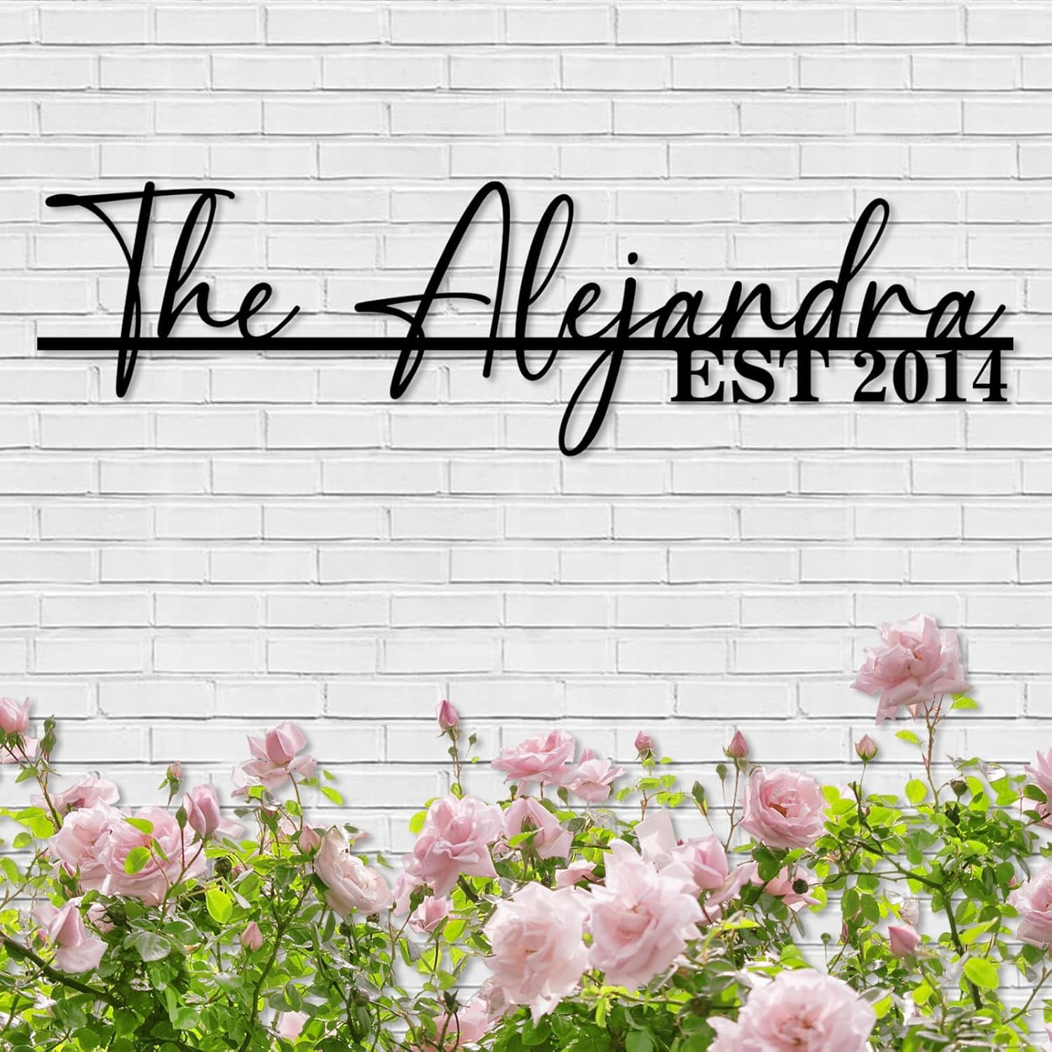 Personalized Family Name Sign | Custom Metal Sign | Metal Wall Art ...