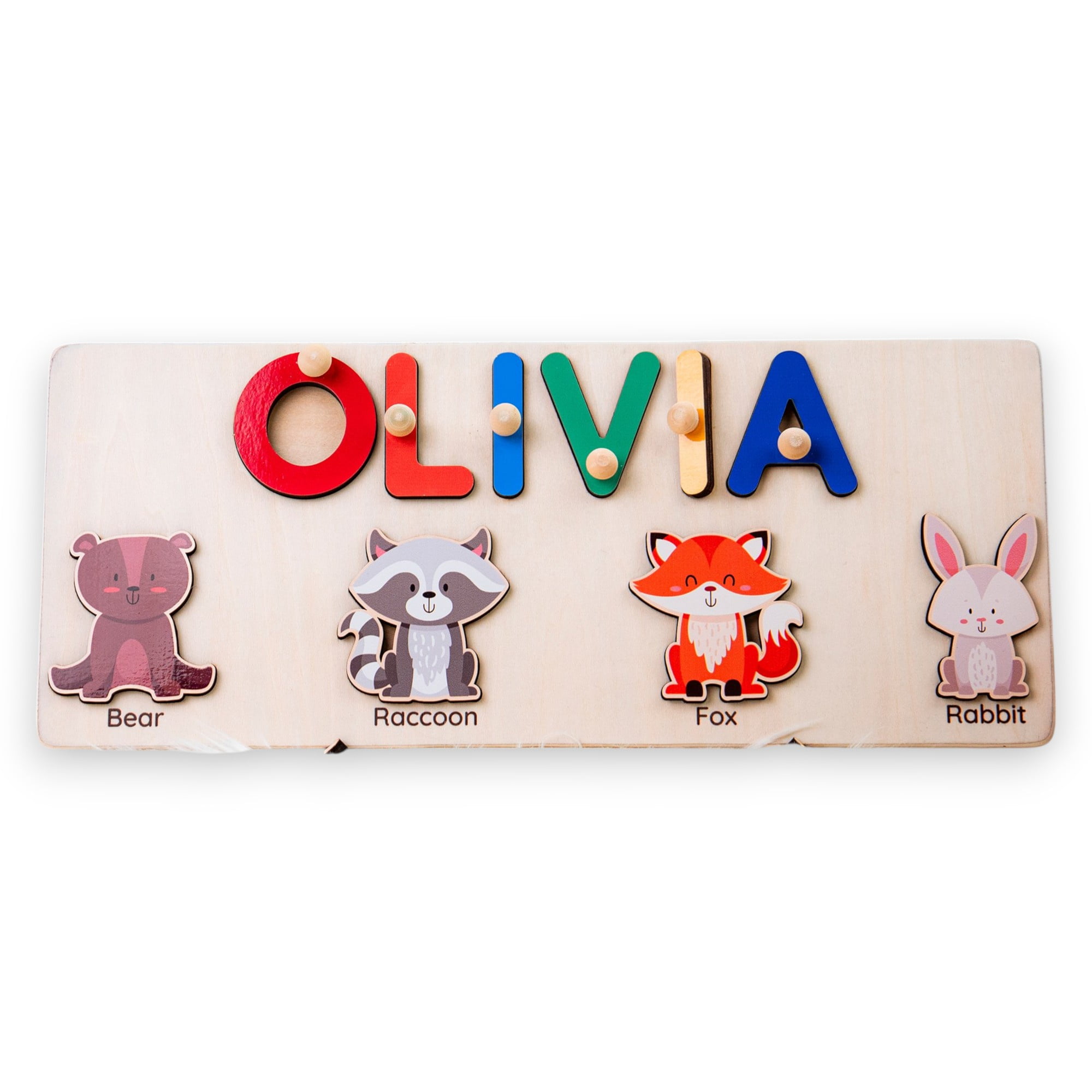 Personalized Farm Animal Name Puzzle With Pegs, Barnyard Animal, 1st ...
