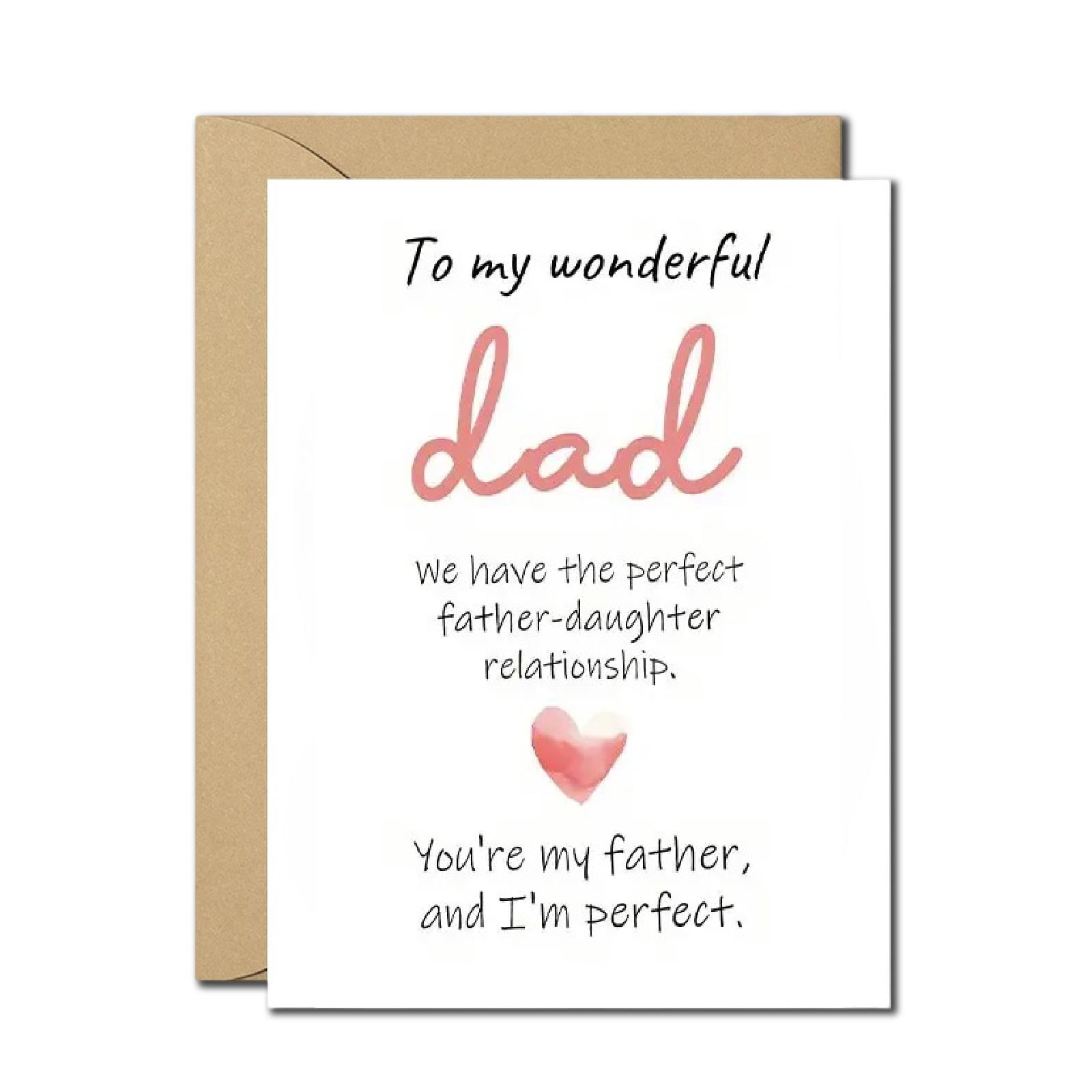 Personalized Father-Daughter Greeting Card - Heartwarming Message for ...