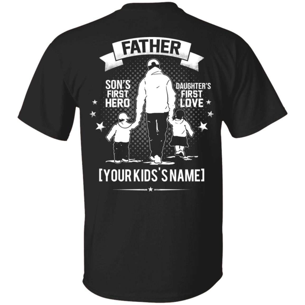 Personalized Father Son's First Hero Daughter's First Love Print On ...