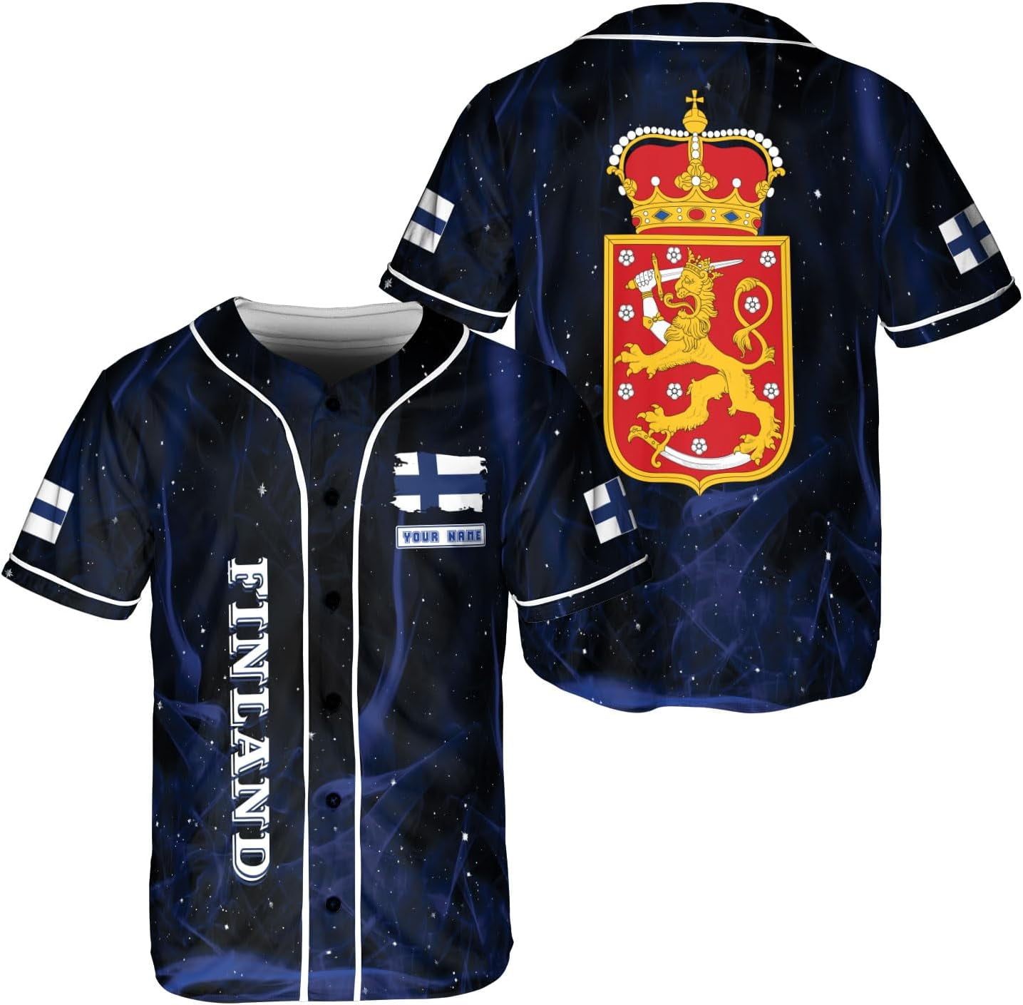 Personalized Finland Baseball Jersey, Finnish Soccer Baseball ...