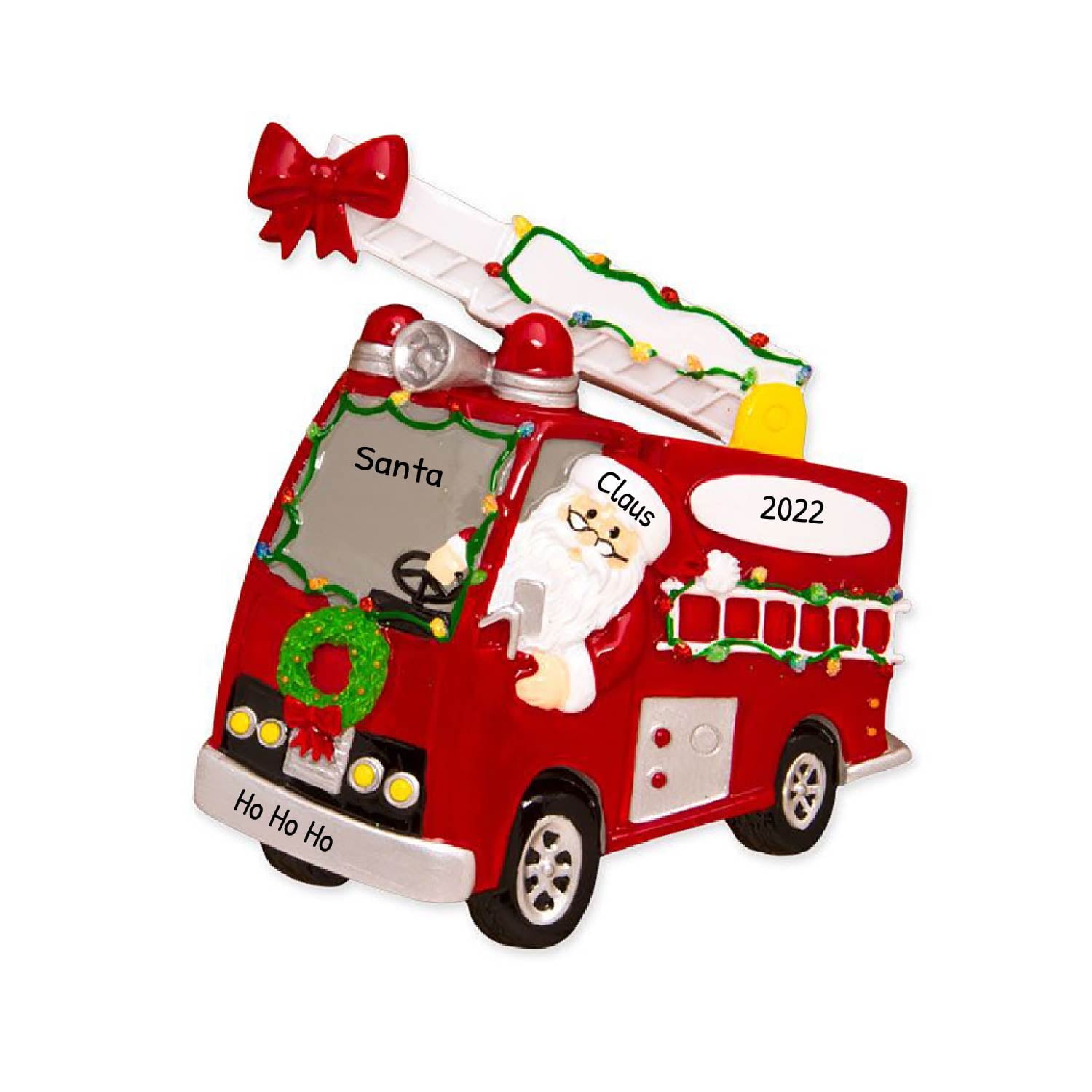 Personalized Fire Truck Ornament 2024 - Firefighter Ornaments, Fireman ...
