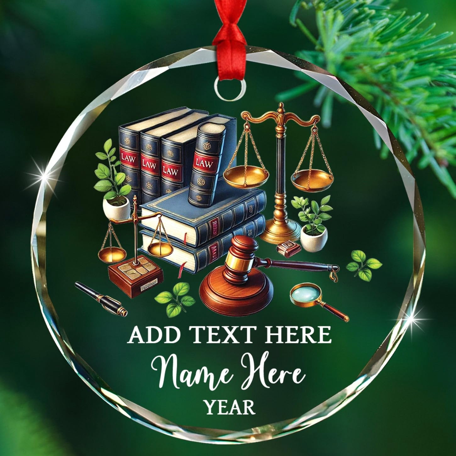 Personalized First Christmas As A Law Student Ornament Xmas 2025, Best ...