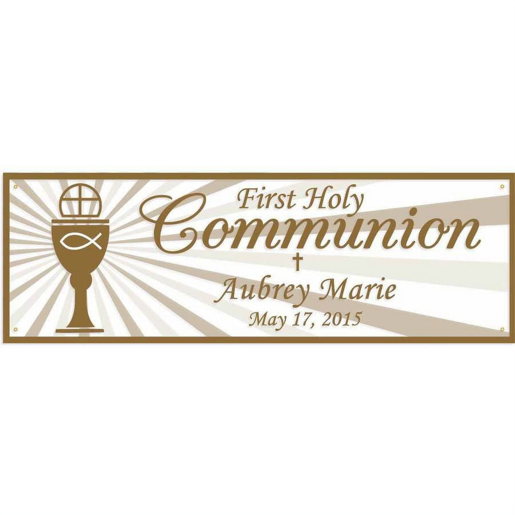 Personalized First Communion Banner - Walmart.com