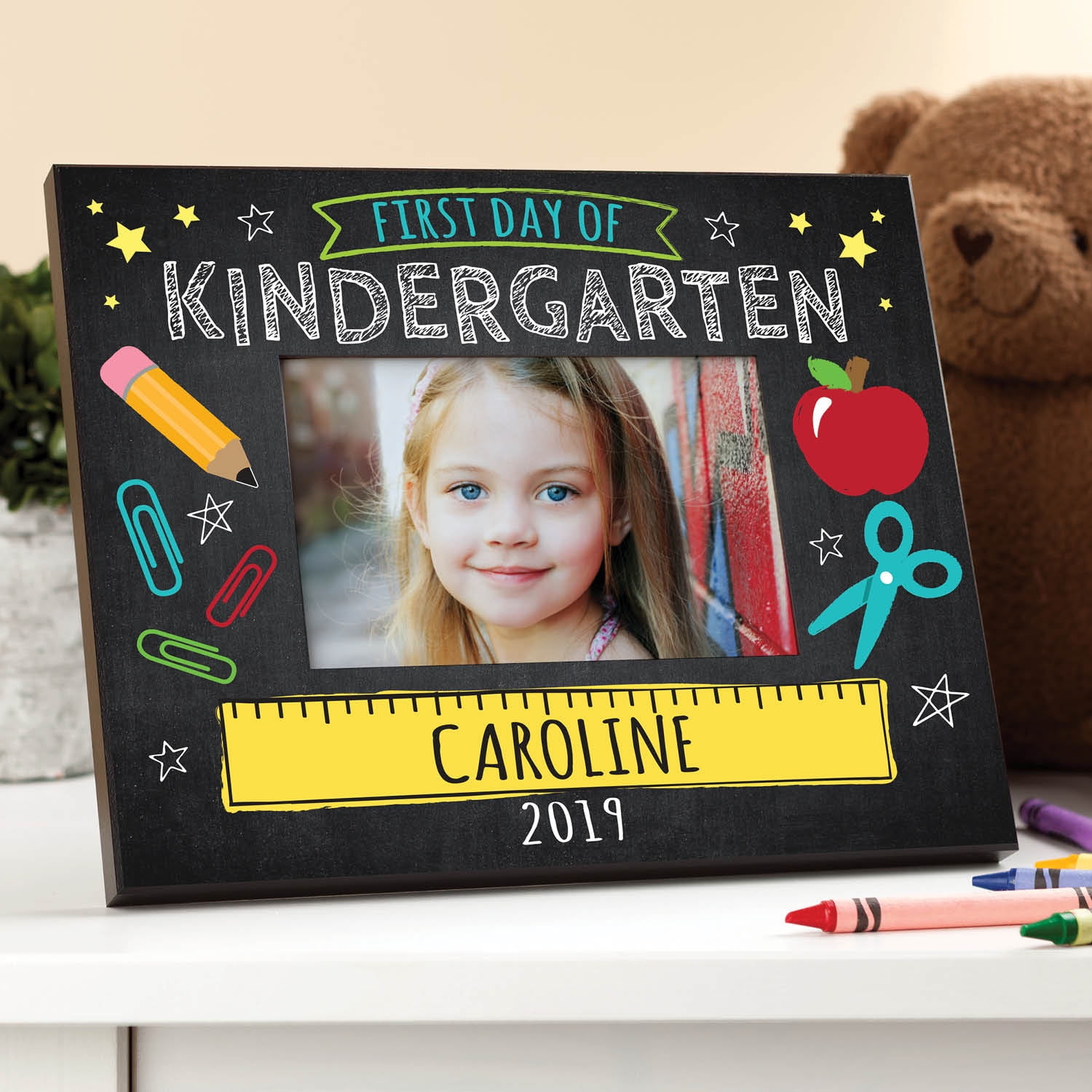 Personalized Planet Kindergarten Photo Frame Custom School Gift Wood ...