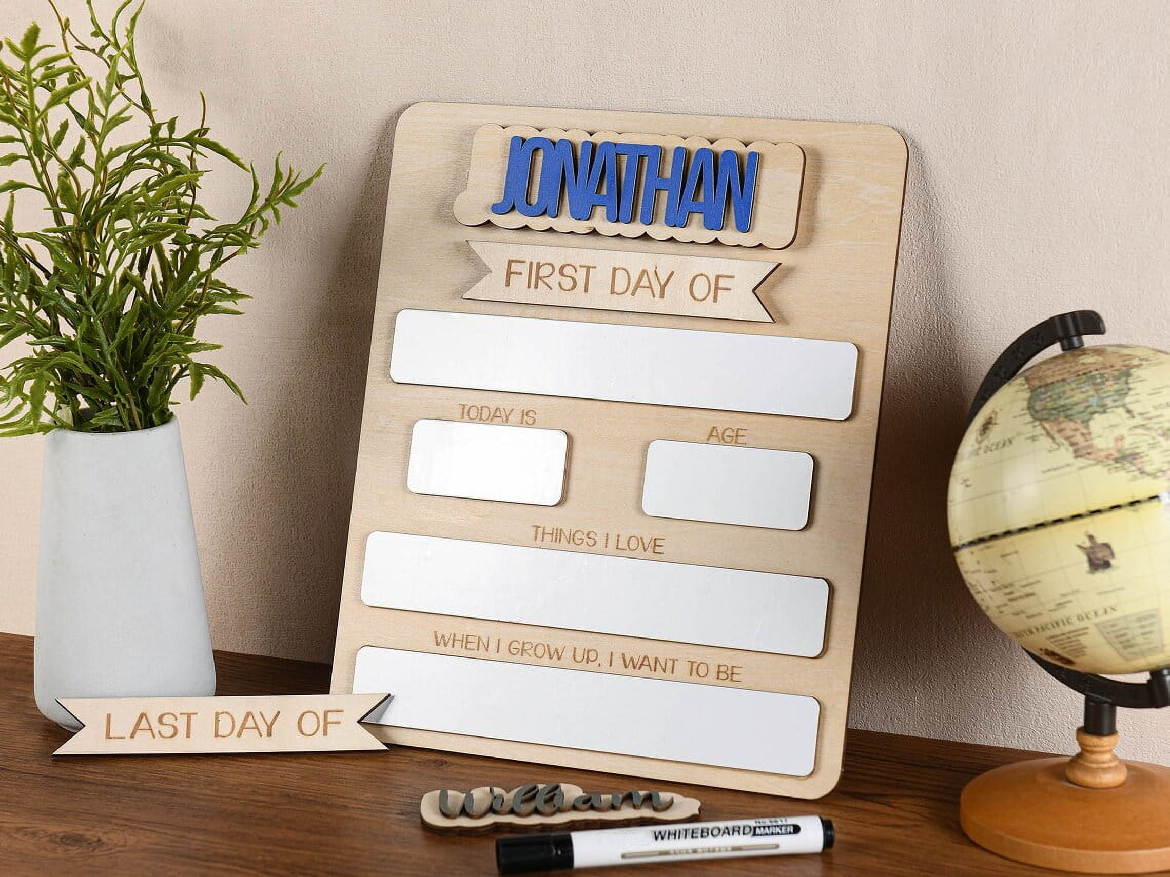 Personalized First Day of School Sign,Custom First and Last Day School ...