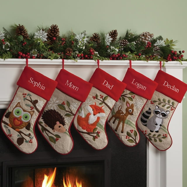 Personalized Forest Friend Christmas Stocking Available In Different ...