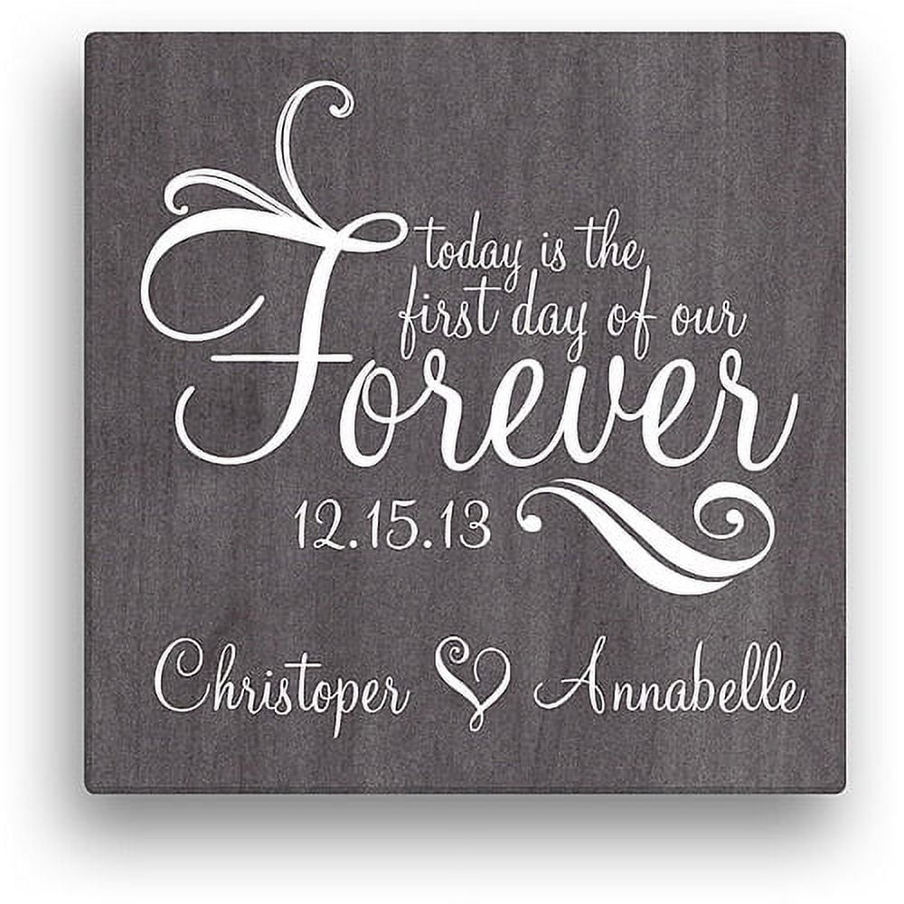 Personalized Forever Canvas Wall Art, 16" x 16" - Walmart.com