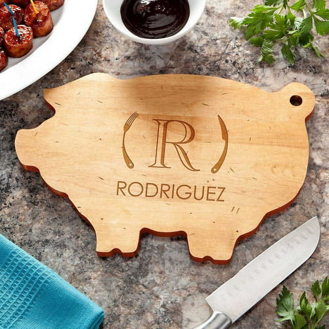Maple Personalized Fork and Knife Customizable Cutting Board - Walmart.com