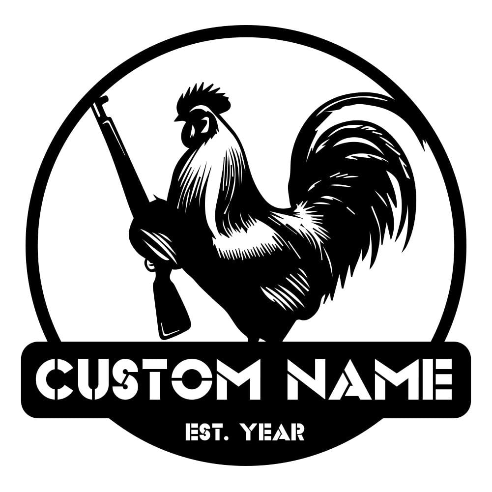 Personalized Funny Chicken Sign, Custom Chicken Coop Sign Wall Decor ...
