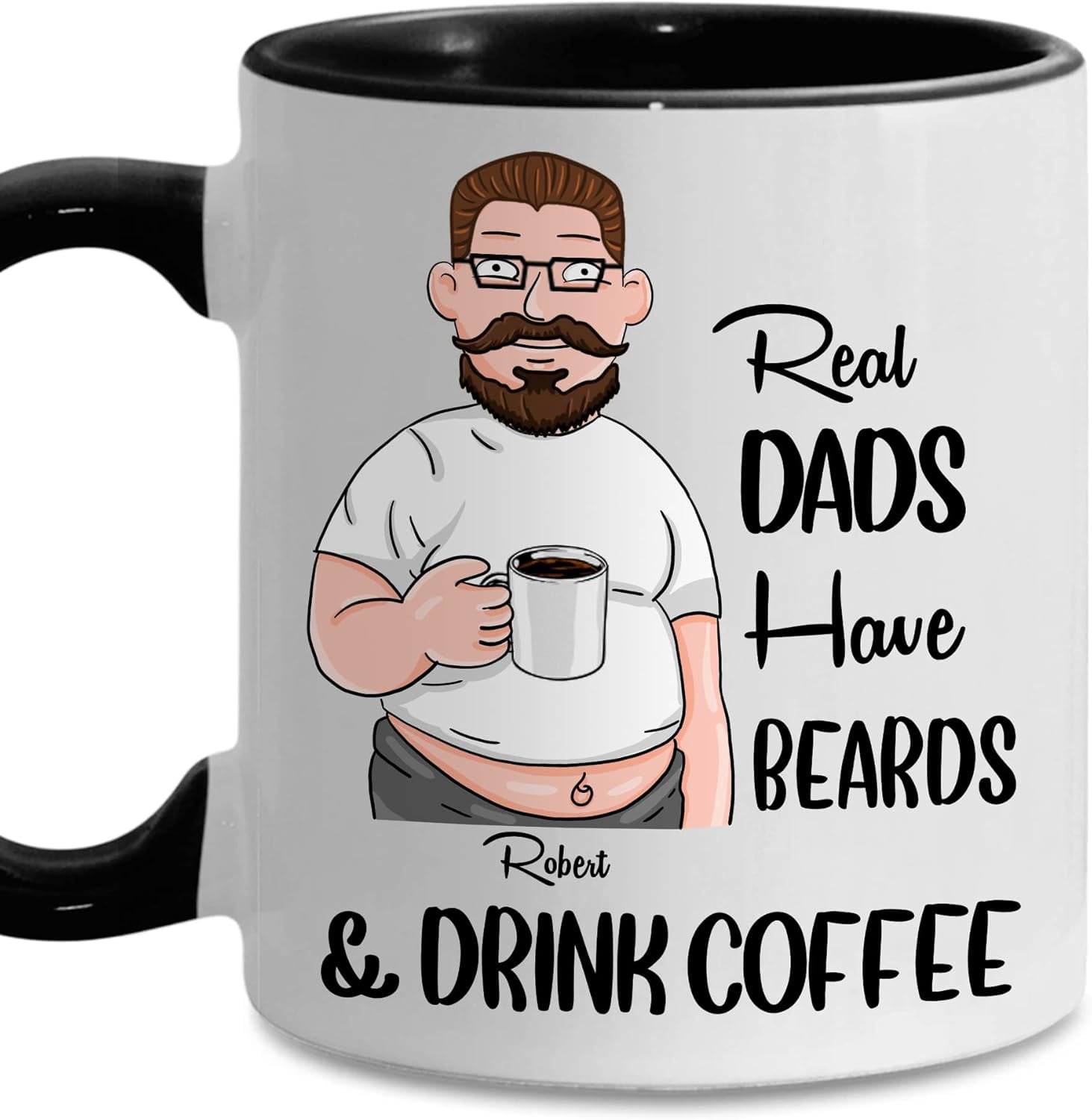 Personalized Funny Dad Mug, Custom 11oz 15oz Coffee Mug with Avatar ...