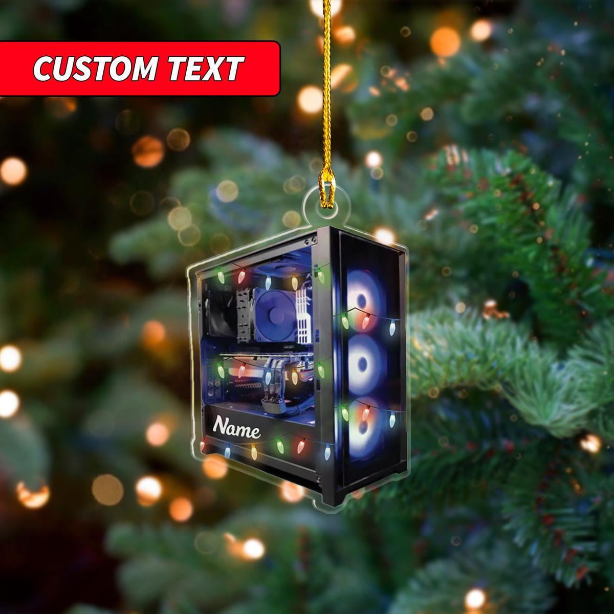 Personalized Gaming Computer 2D Flat Ornament 2025 + Desktop CPU ...