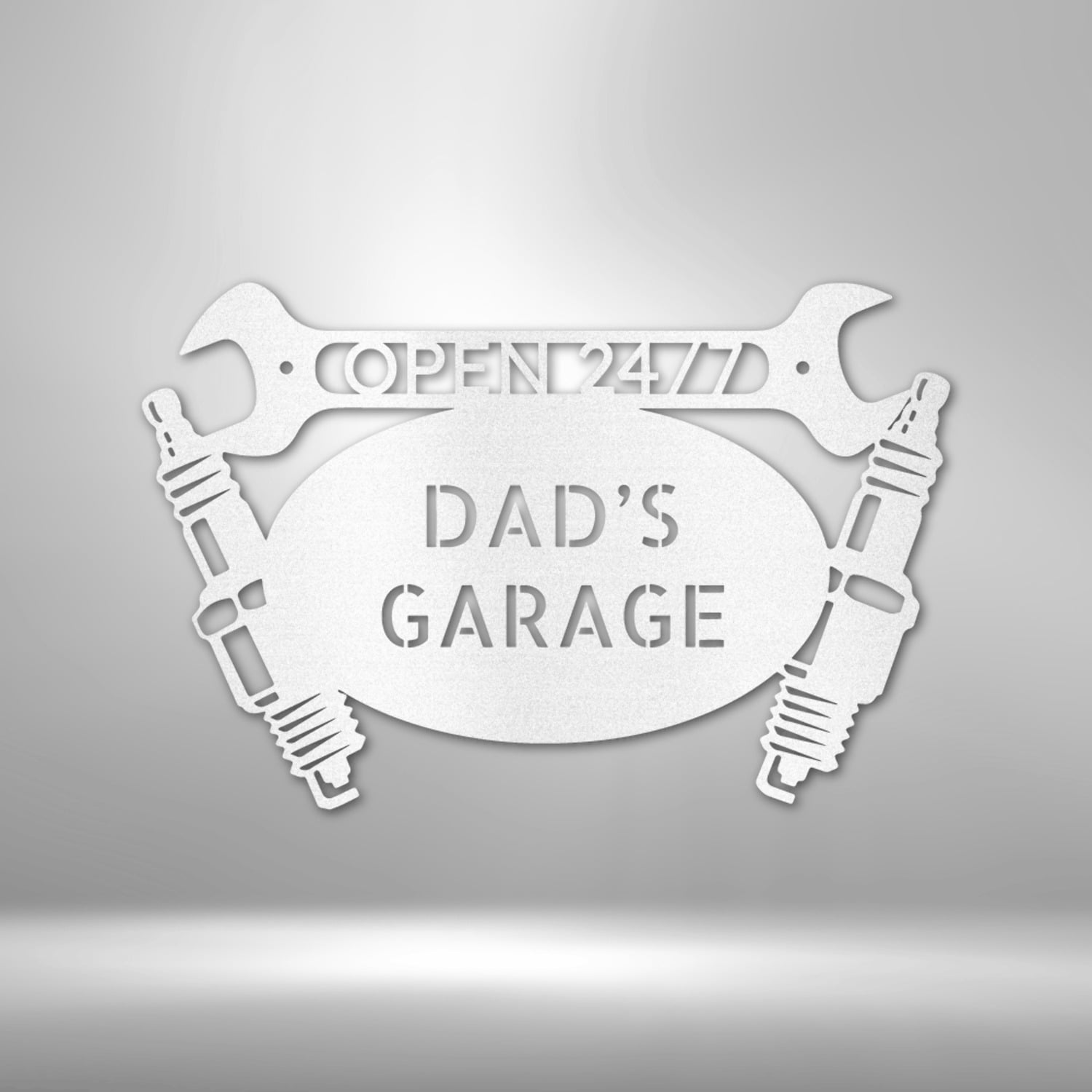 Custom Garage Metal Monogram Wall Sign - SS235 - Walmart.com