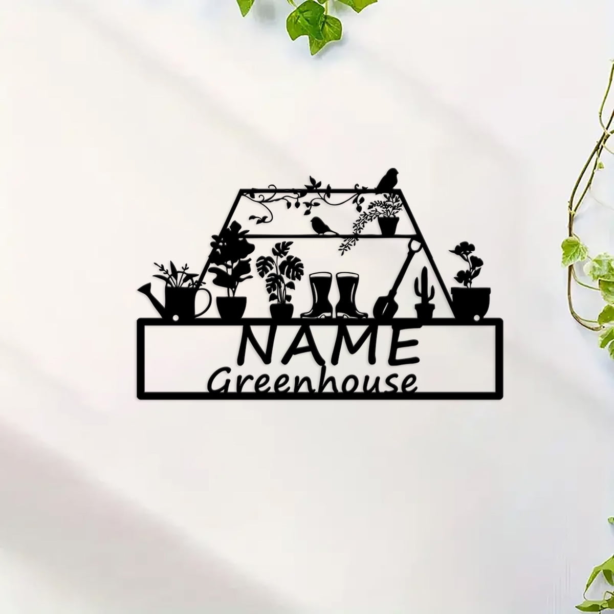 Personalized Garden Sign,Custom Greenhouse Name Sign,Garden Metal Sign ...