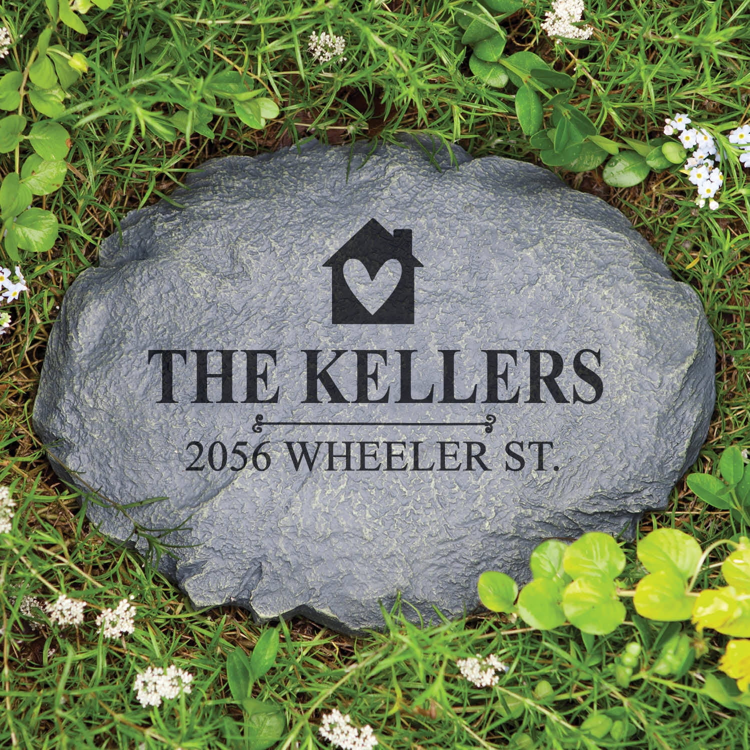 Home Personalized Garden Stone - 3D x 6H x 11W - Walmart.com