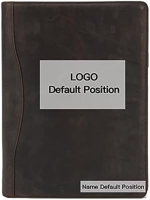 Personalized Genuine Leather 3 Ring Binder, Custom Engraved 8.5 x 11 ...
