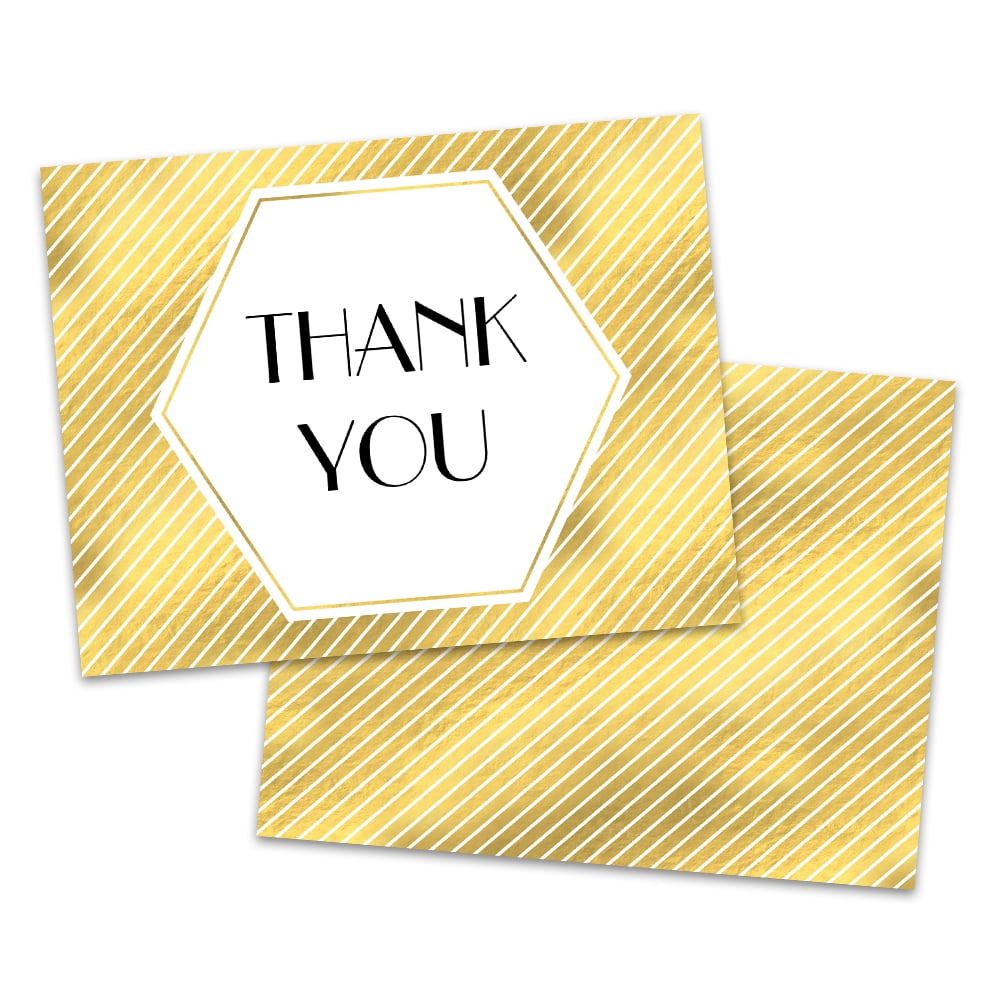 Personalized Geo Deco Thank You Card - Walmart.com