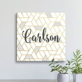 Personalized Geometric 12 x 12 Canvas - Walmart.com