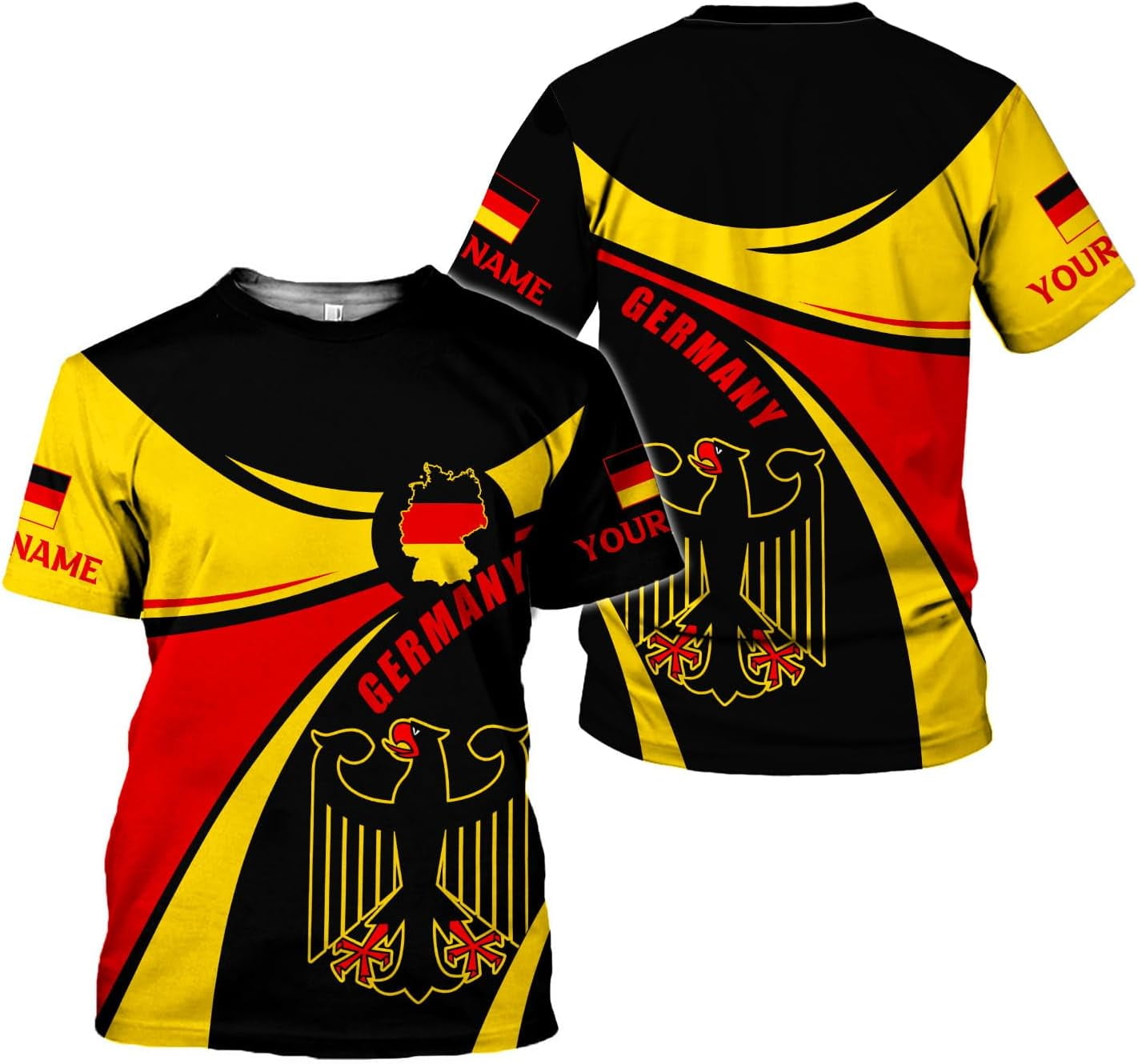 Personalized Germany Shirts Deutsch Pround Coat of Arms Flag ...