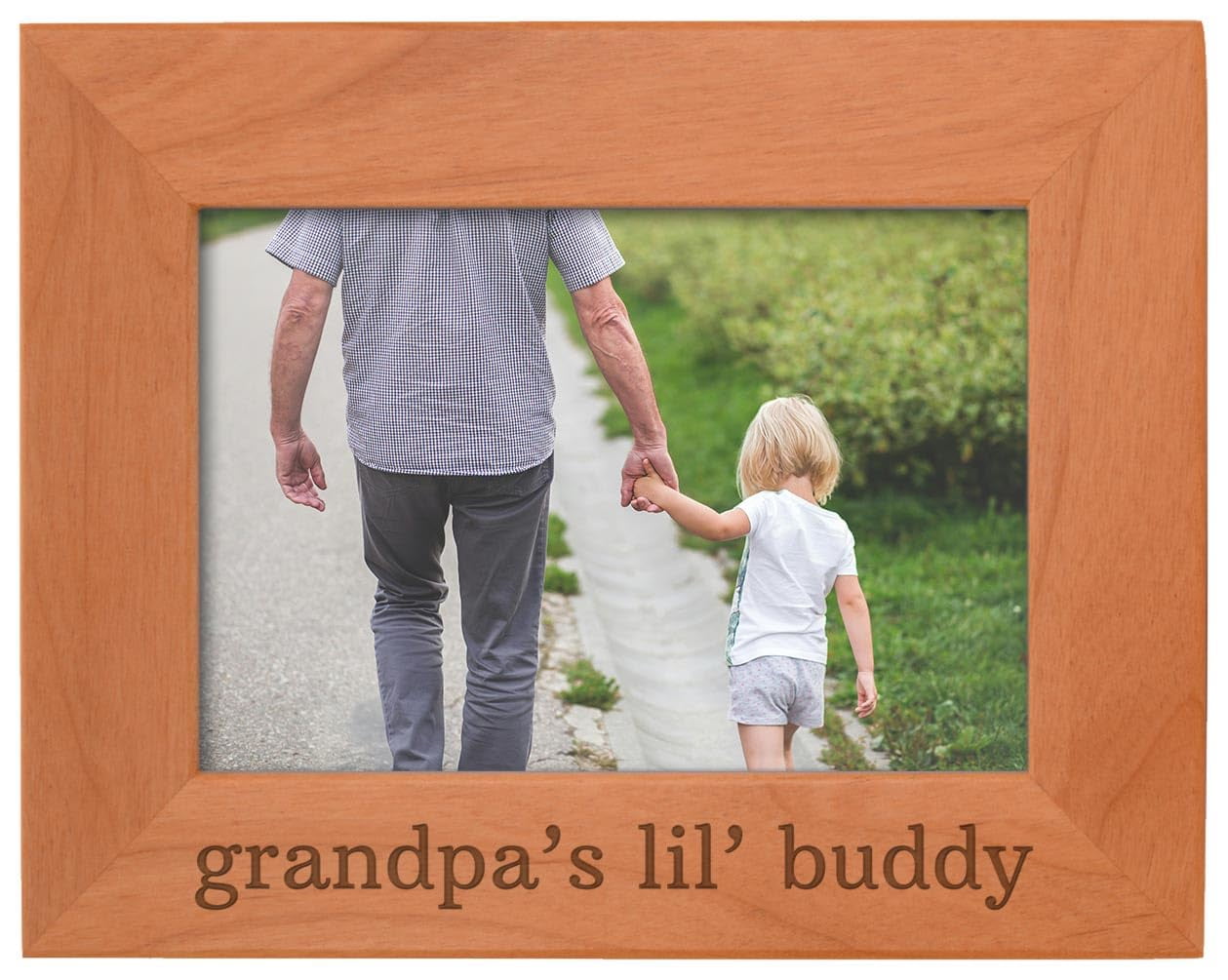 Personalized Gifts Grandpa Gift Grandpa's Lil' Buddy Grandson Natural ...