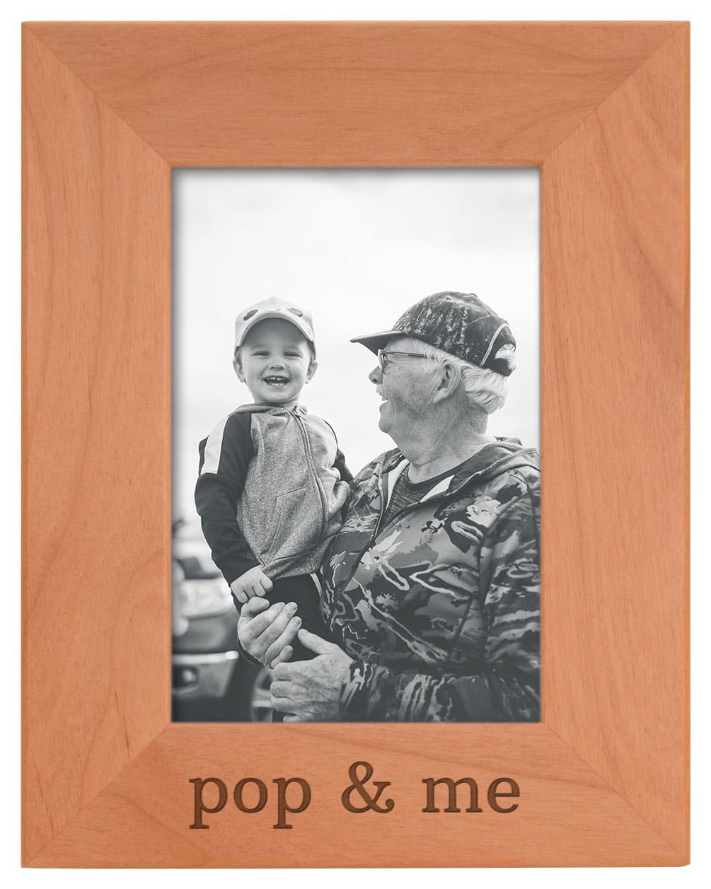 Personalized Gifts Grandpa Gift Pop and Me Grandchild Natural Wood ...
