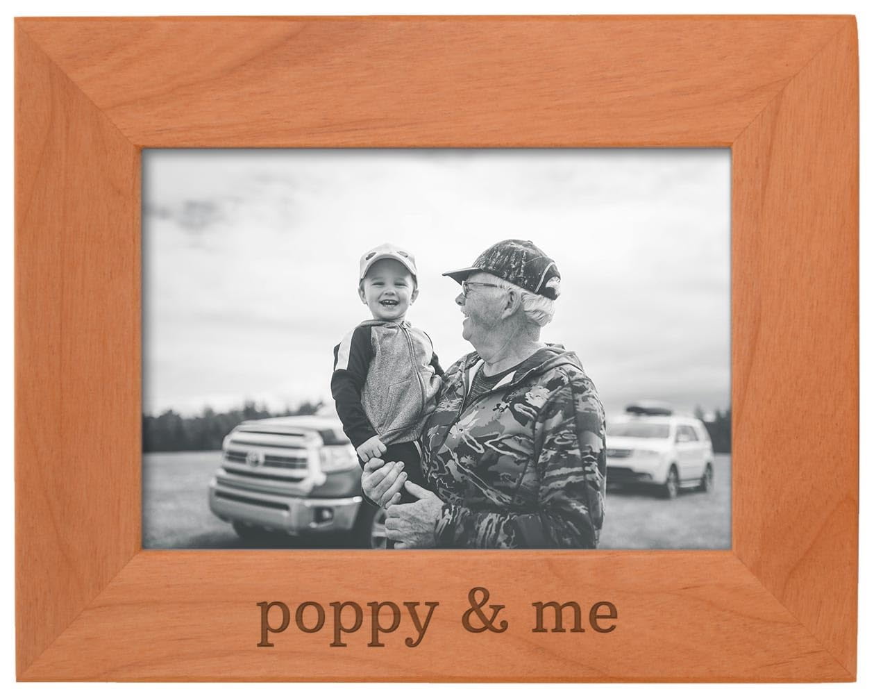 Personalized Gifts Grandpa Gift Poppy and Me Grandchild Natural Wood ...