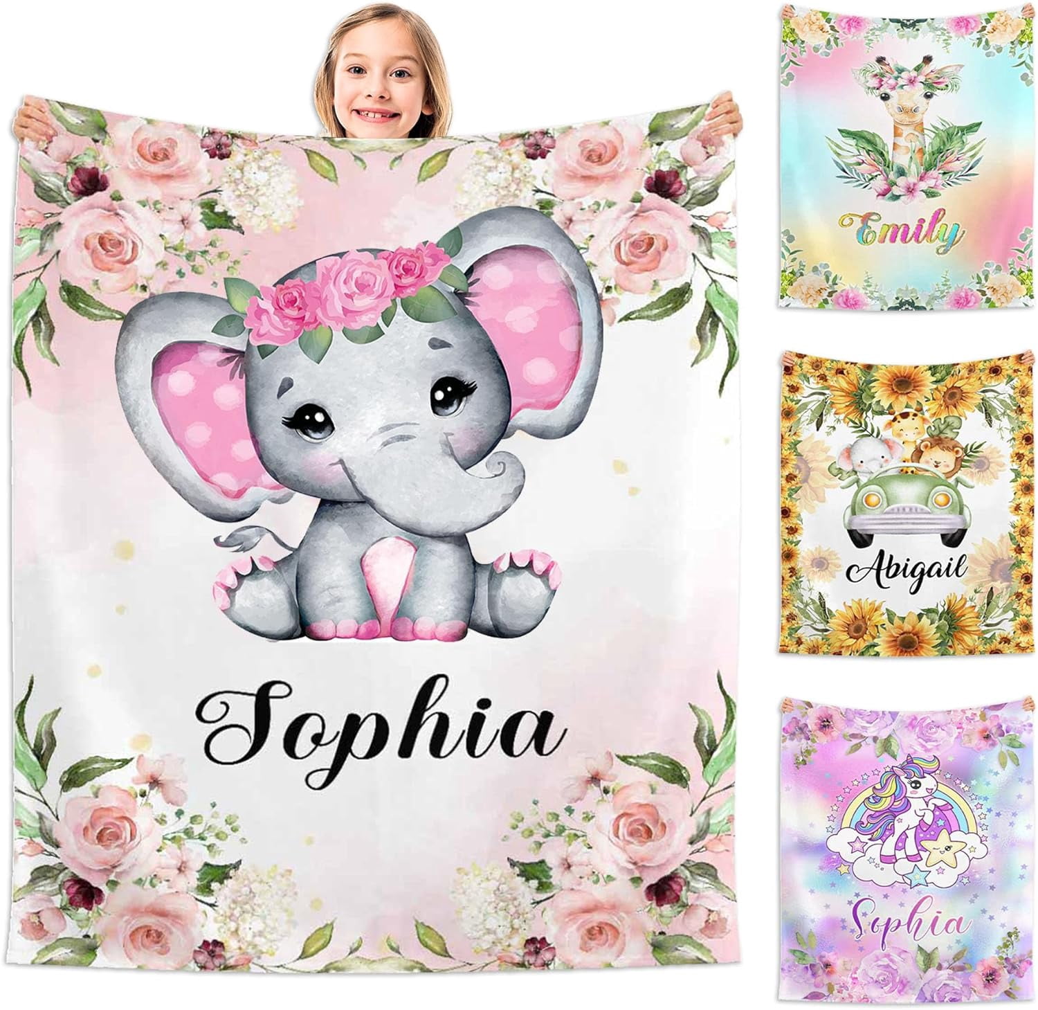 Personalized Gifts for Kids with Customized Name Cute Animals Baby ...