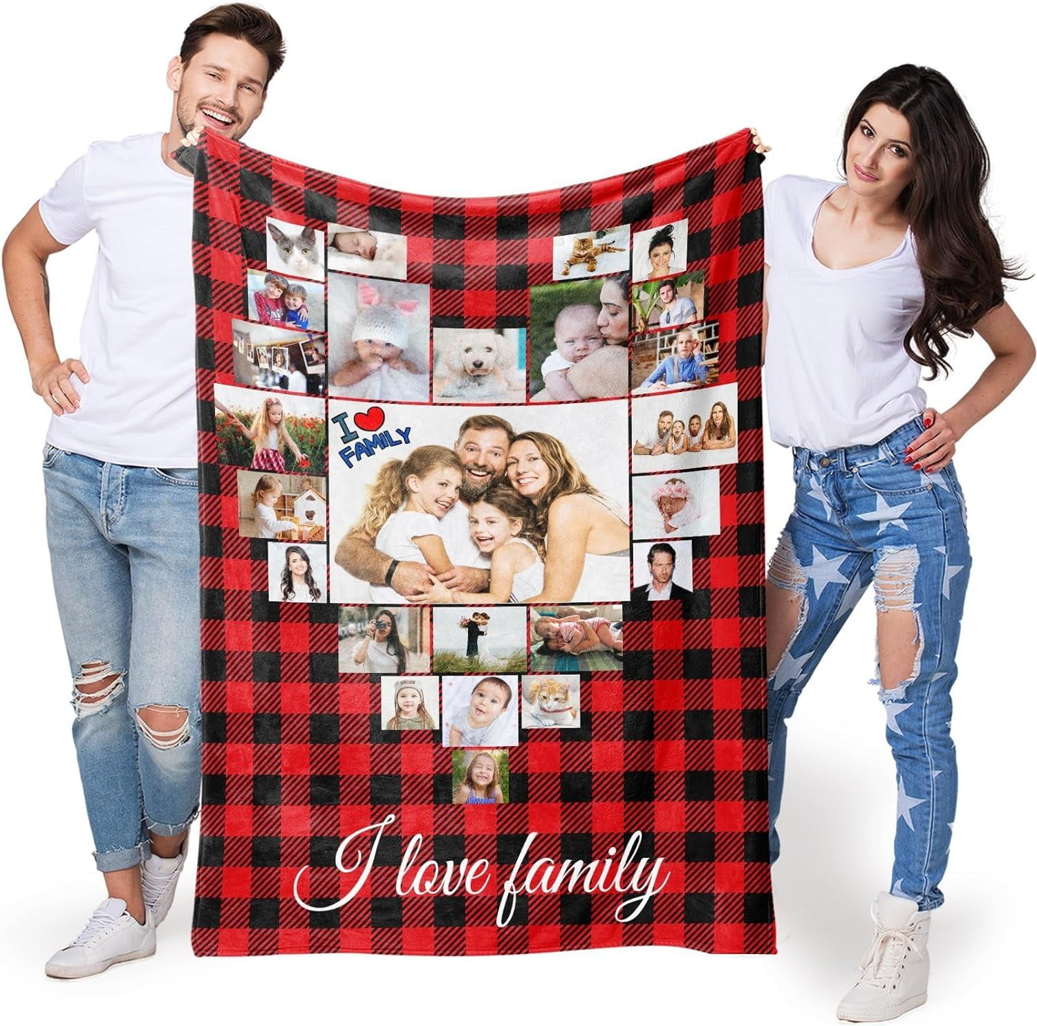 Personalized Gifts for Mom Dad, Custom Throw Blankets with Photos ...