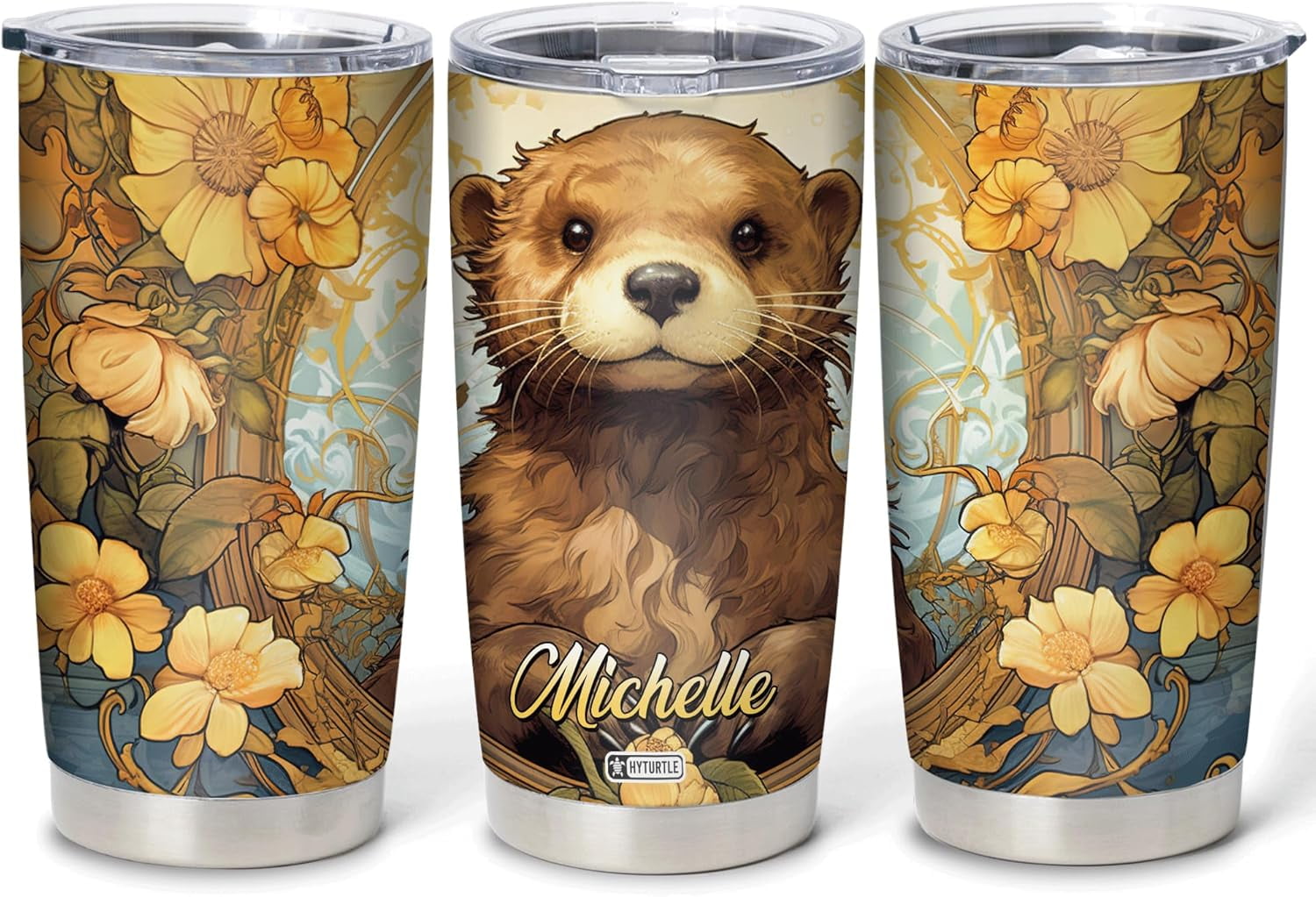 Personalized Gifts For Otter Lover - Otter Printed With Floral Custom ...