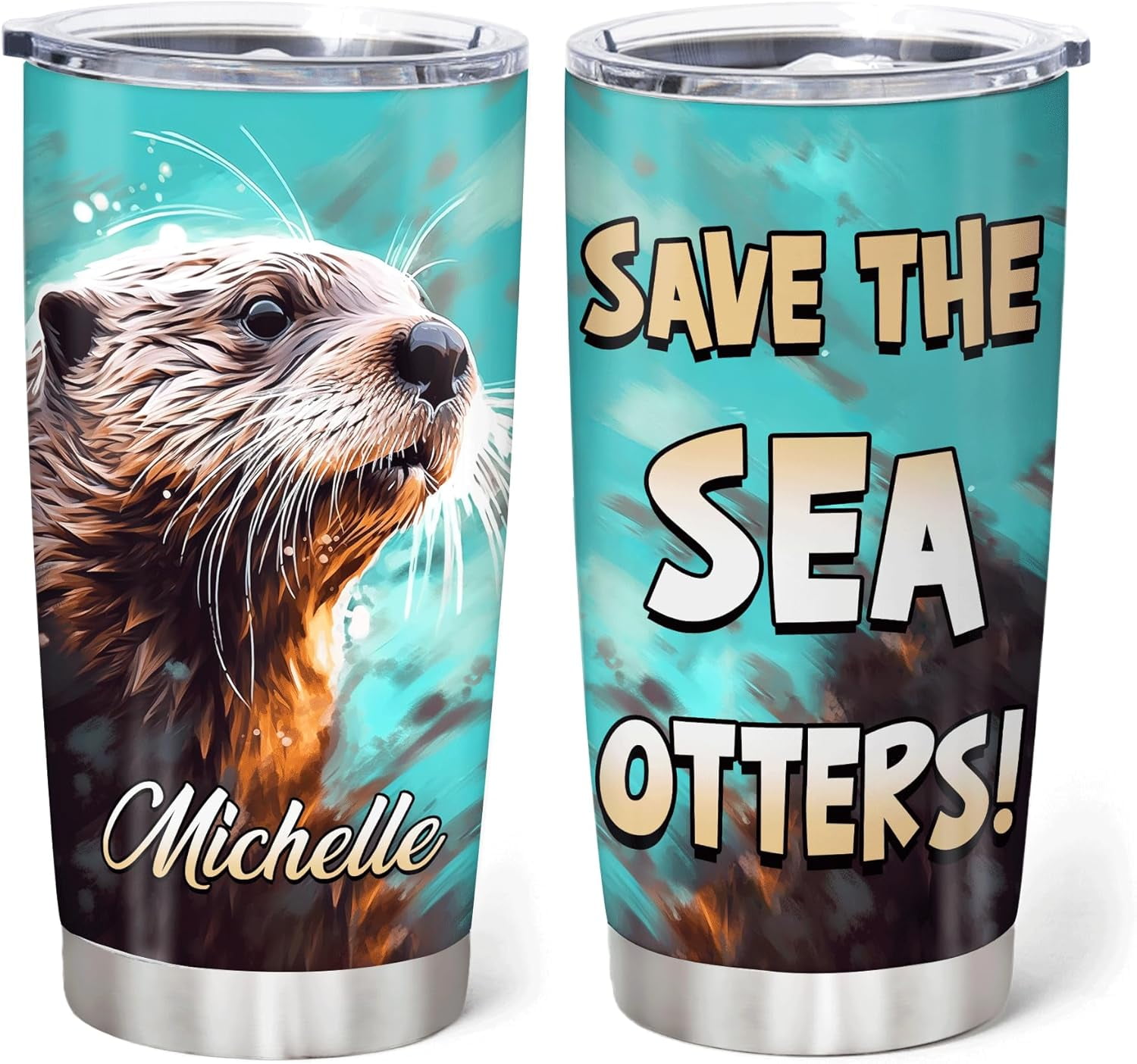 Personalized Gifts For Otter Lover - Save The Sea Otters Custom Name ...