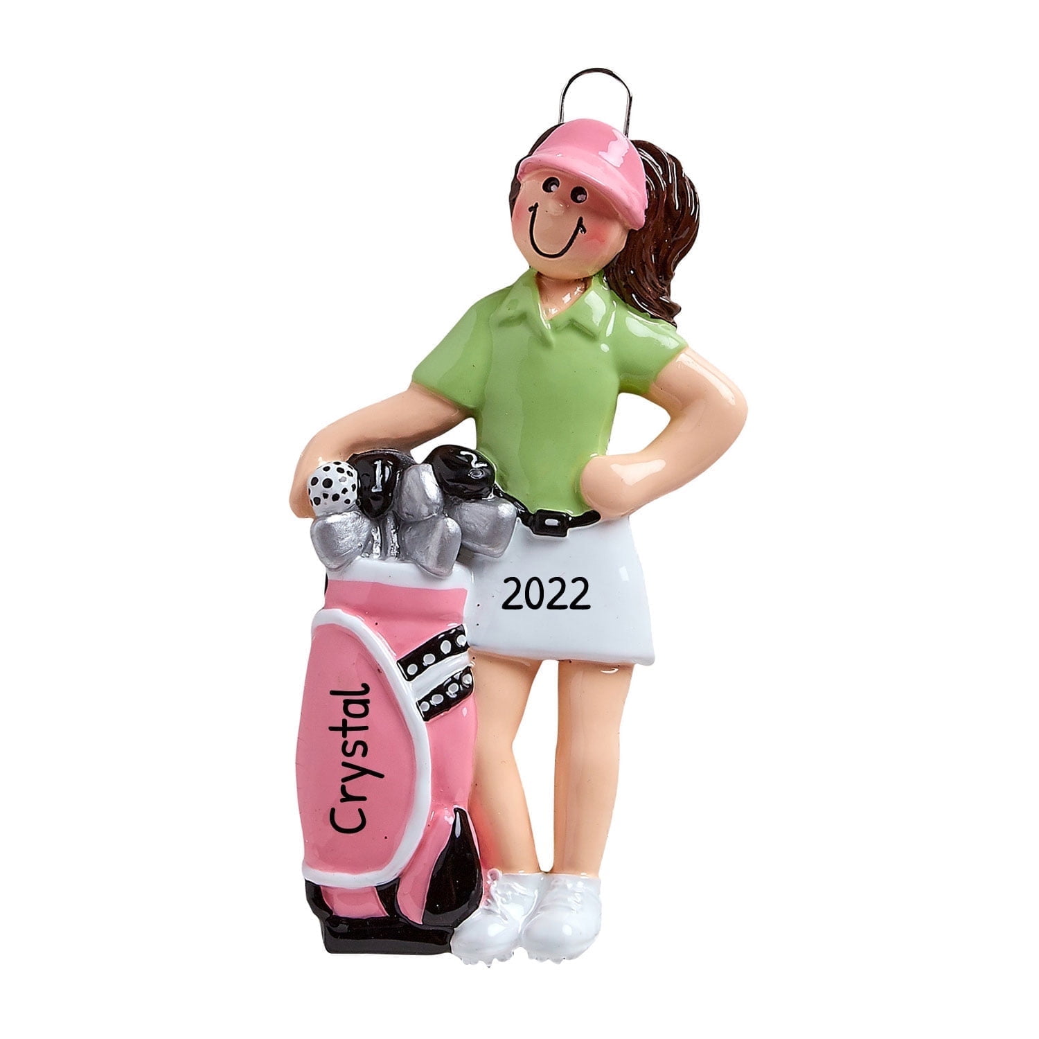 Personalized Girl Golfer Christmas Ornament 2024 1 Count - Ornaments by ...