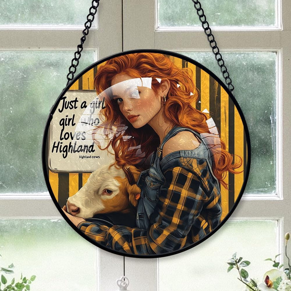 Personalized Girl Suncatcher Stained Glass Suncatchers, Girl Ornament ...