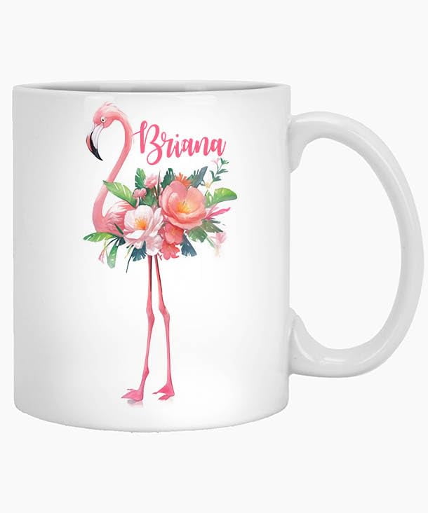 Personalized Girl's Name Mug - Custom Briana 11oz White Coffee Mug ...