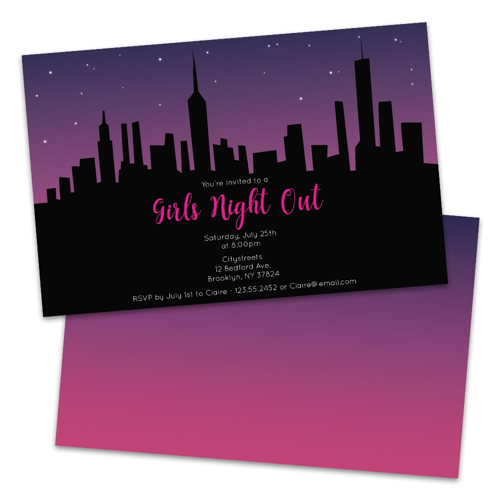 Personalized Girls Night Out Invitations - Walmart.com