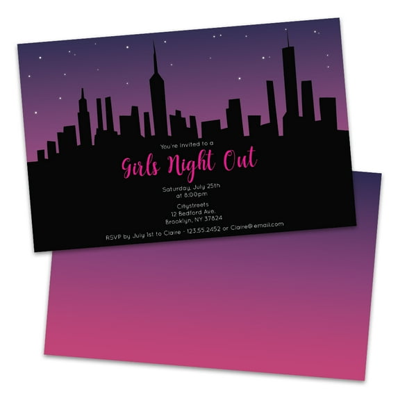 Personalized Girls Night Out Invitations - Walmart.com