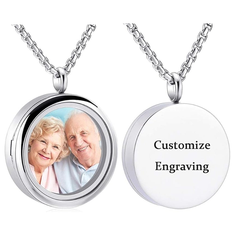 Personalized Glass Cremation Urn Necklace for Ashes Of Loved One Carry ...