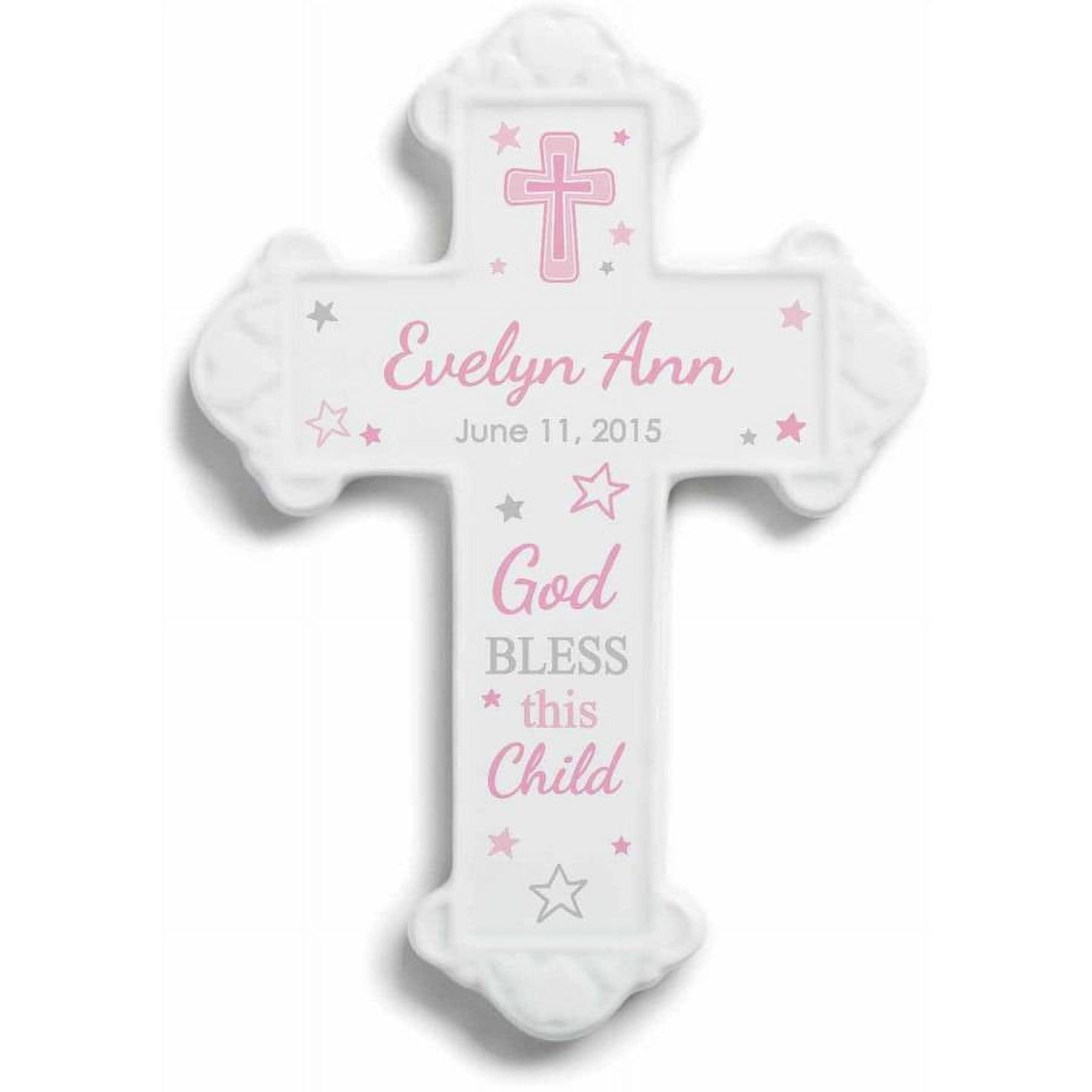 Personalized God Bless This Child Wall Cross For Girls - Walmart.com