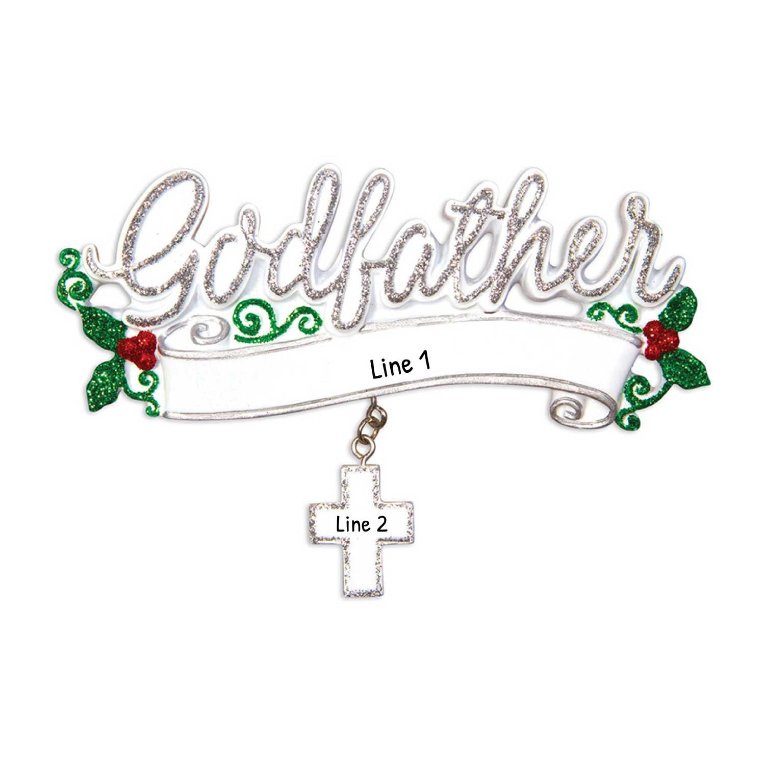 Personalized Godfather Ornament 2024 - Godfather Gifts from Godchild ...